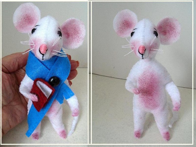 FELT MOUSE PATTERN Pdf Sewing Pattern Felt Miniatures Soft | Etsy