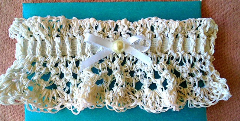 BRIDAL GARTER, Crochet PATTERN, Diy, Make Any Size, Easy Pattern ...