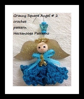 Crochet Granny Square Angel Ornament 2 Crochet for - Etsy