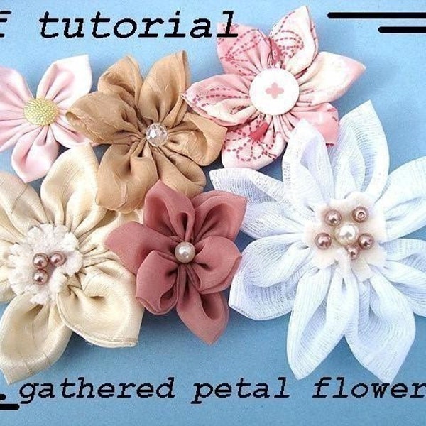 Fabric Flower Tutorial - Etsy