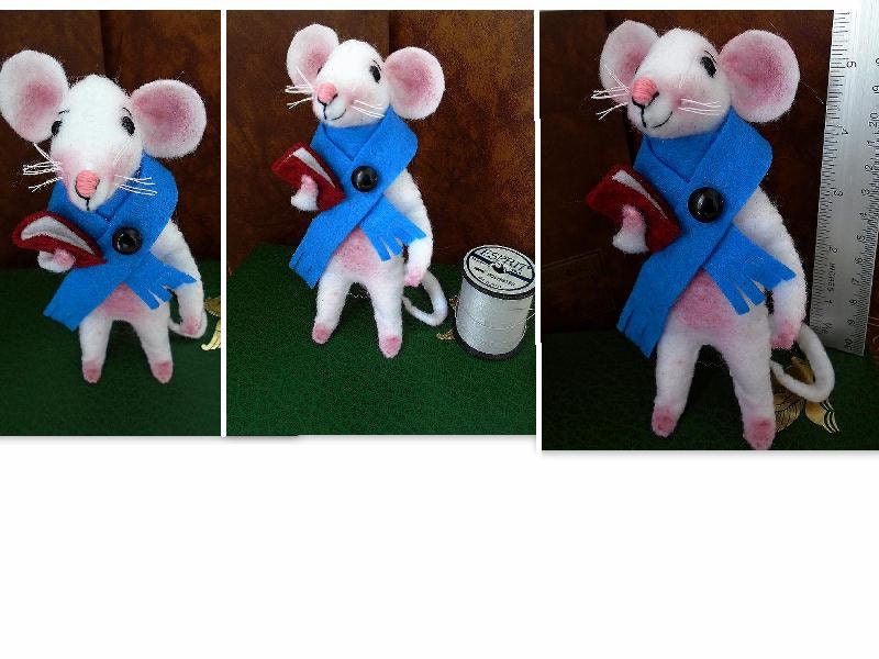 FELT MOUSE PATTERN, Pdf Sewing Pattern, Felt Miniatures, Soft Sculpture ...