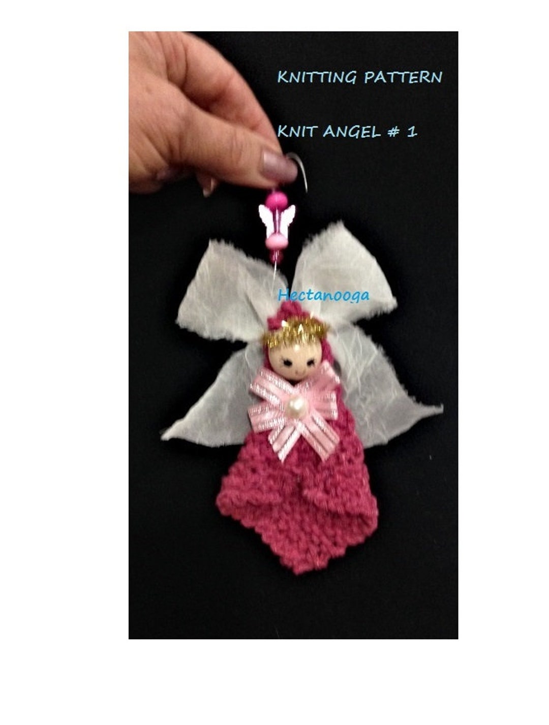 Knit Angel Christmas Tree Ornament Angel 1 Instant - Etsy