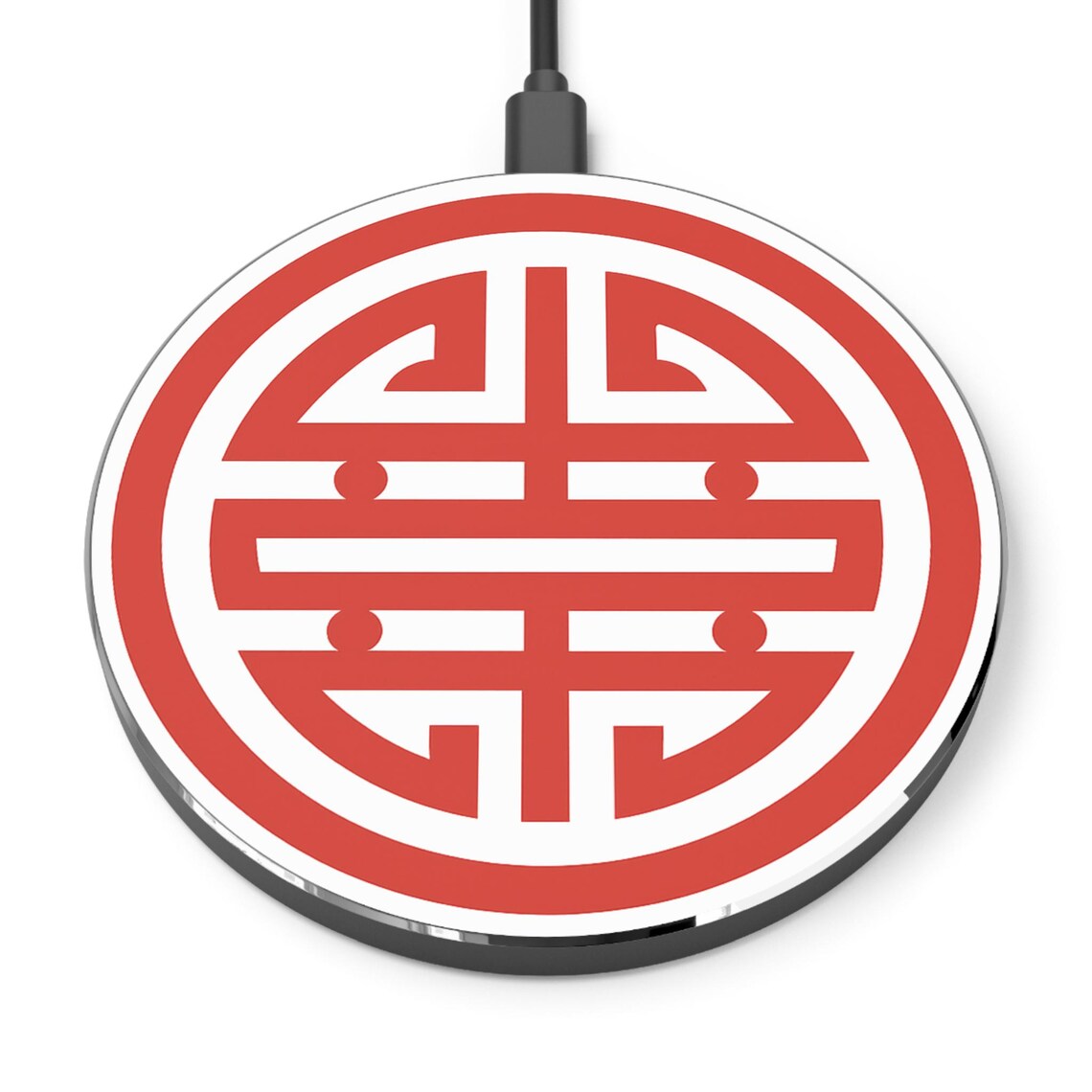 Vietnamese Phuc Symbol Wireless Charger | Qi Charging Pad | Buddhist ...
