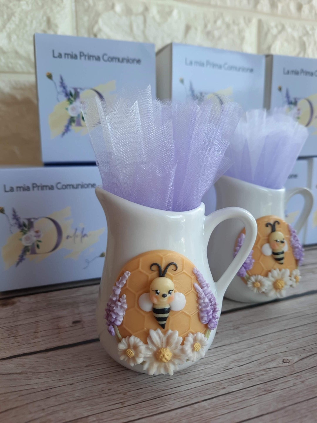 Personalized First Communion Milk Jug - Handmade Porcelain Communion ...