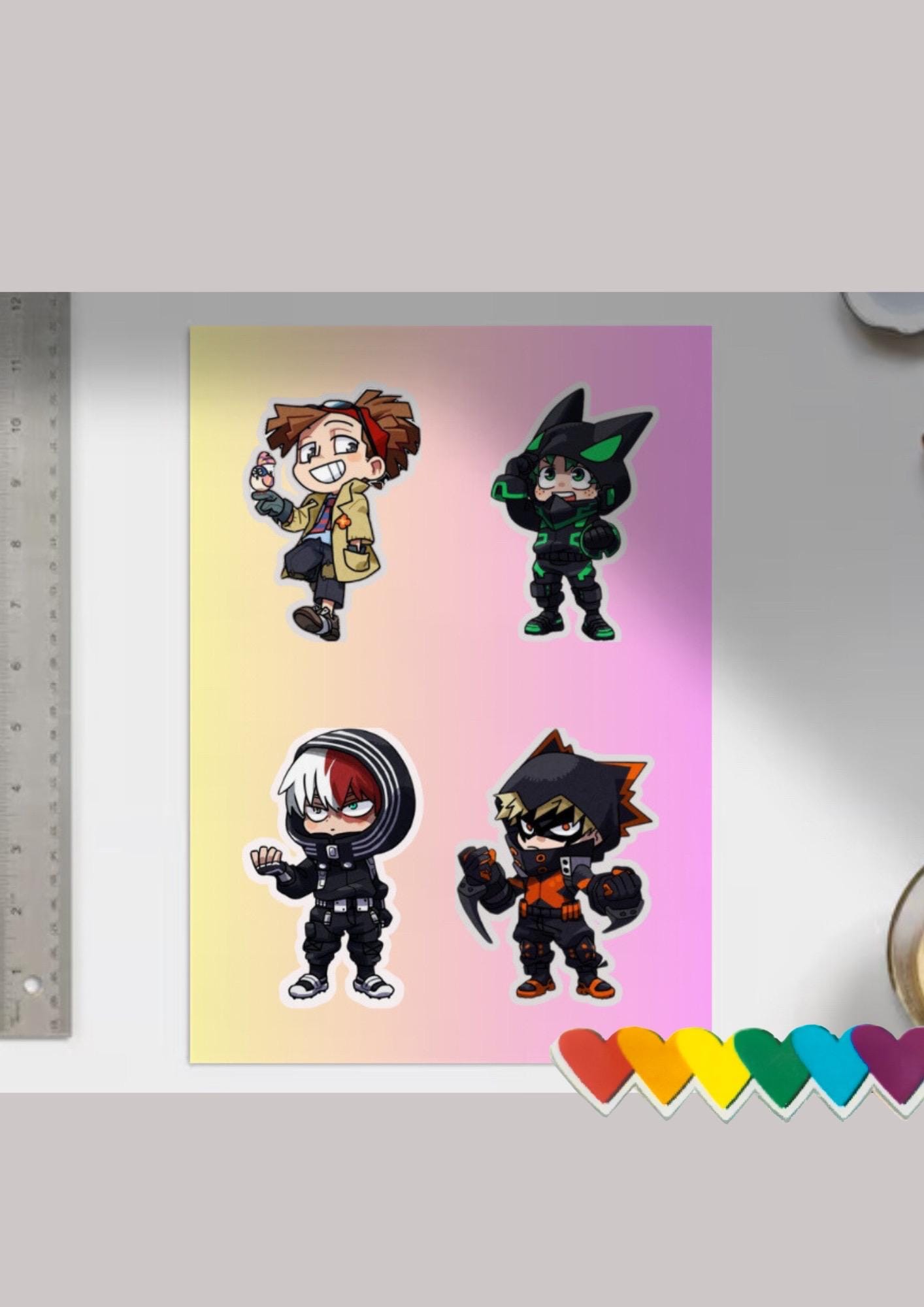 My Hero Academia Digital Stickers | Anime Sticker Pack for Journaling ...