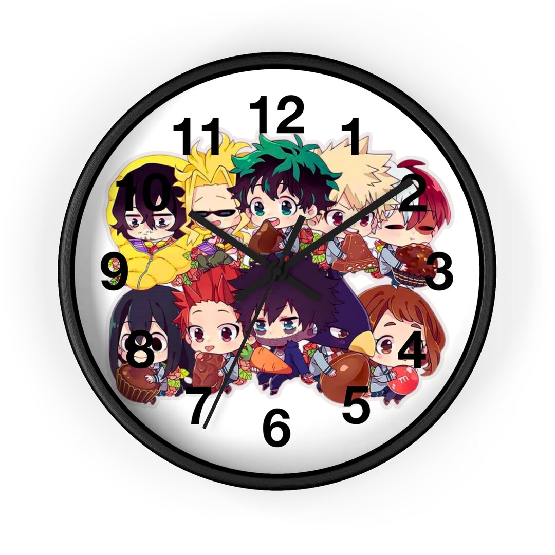 My Hero Academia Wall Clock Anime Home Decor, Hero Academia Fan Gift ...