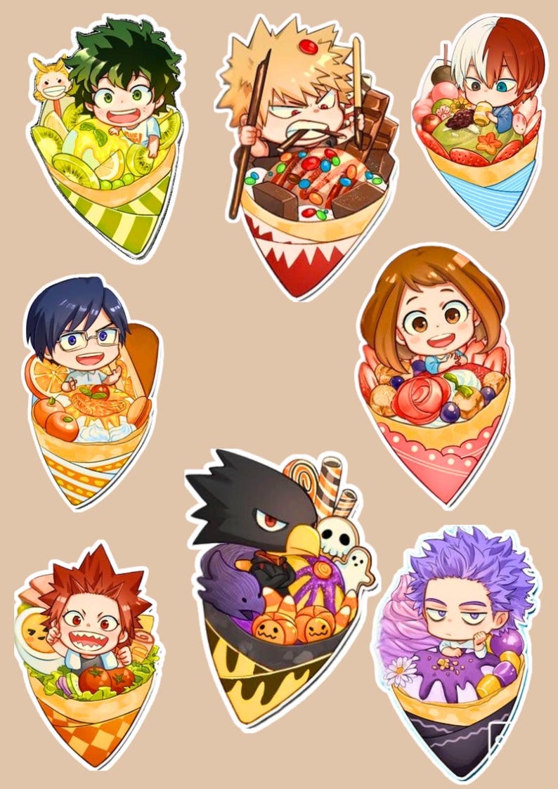 My Hero Academia Digital Stickers | Anime Sticker Pack for Journaling ...