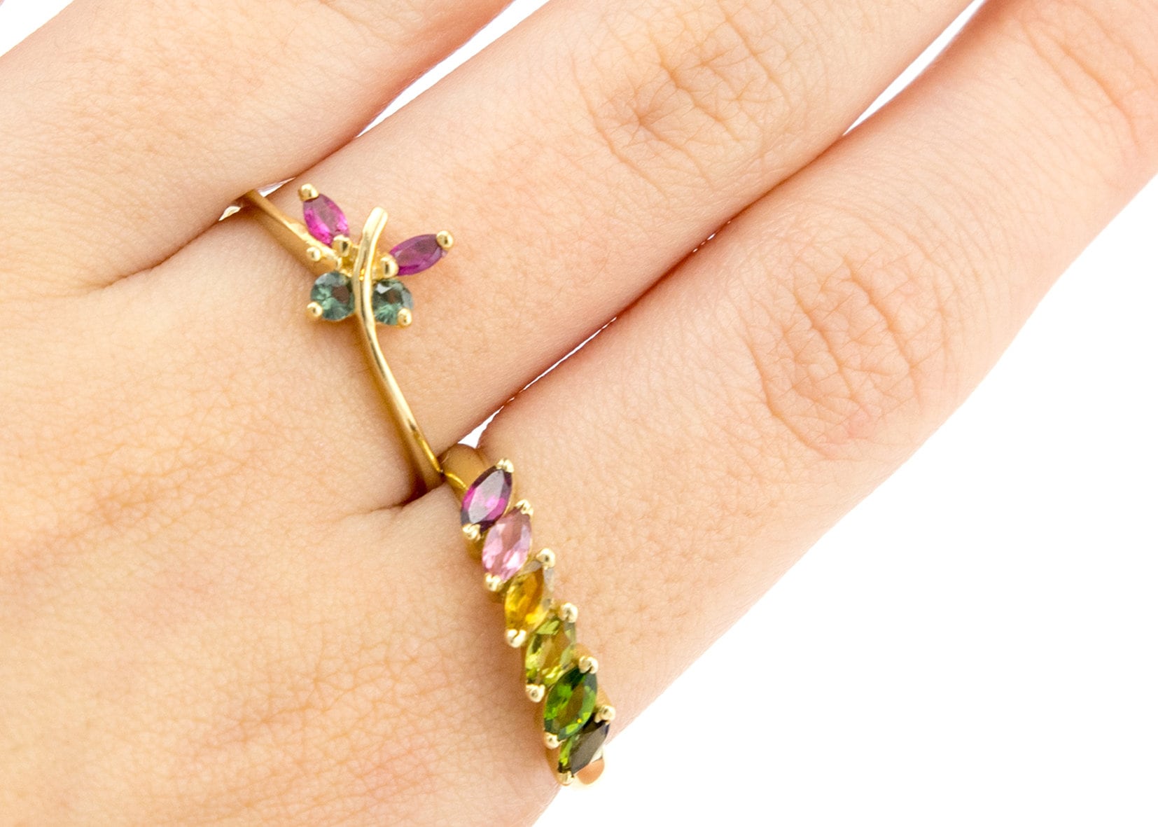 Bridal Rings Set Wedding Rings Sets Women 14k 18k Gold | Etsy