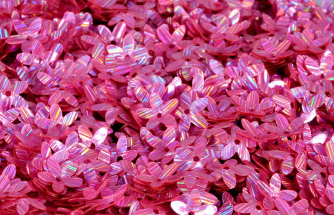 100 paillettes rose de fleur de couleur texturisée/KBSF423 - Etsy France