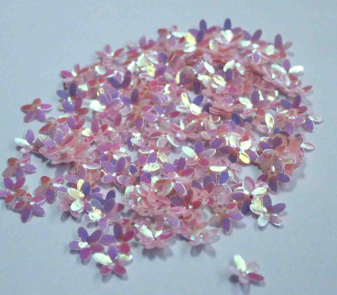 100 Light Pink Color Flower Sequins/kbsf429 - Etsy