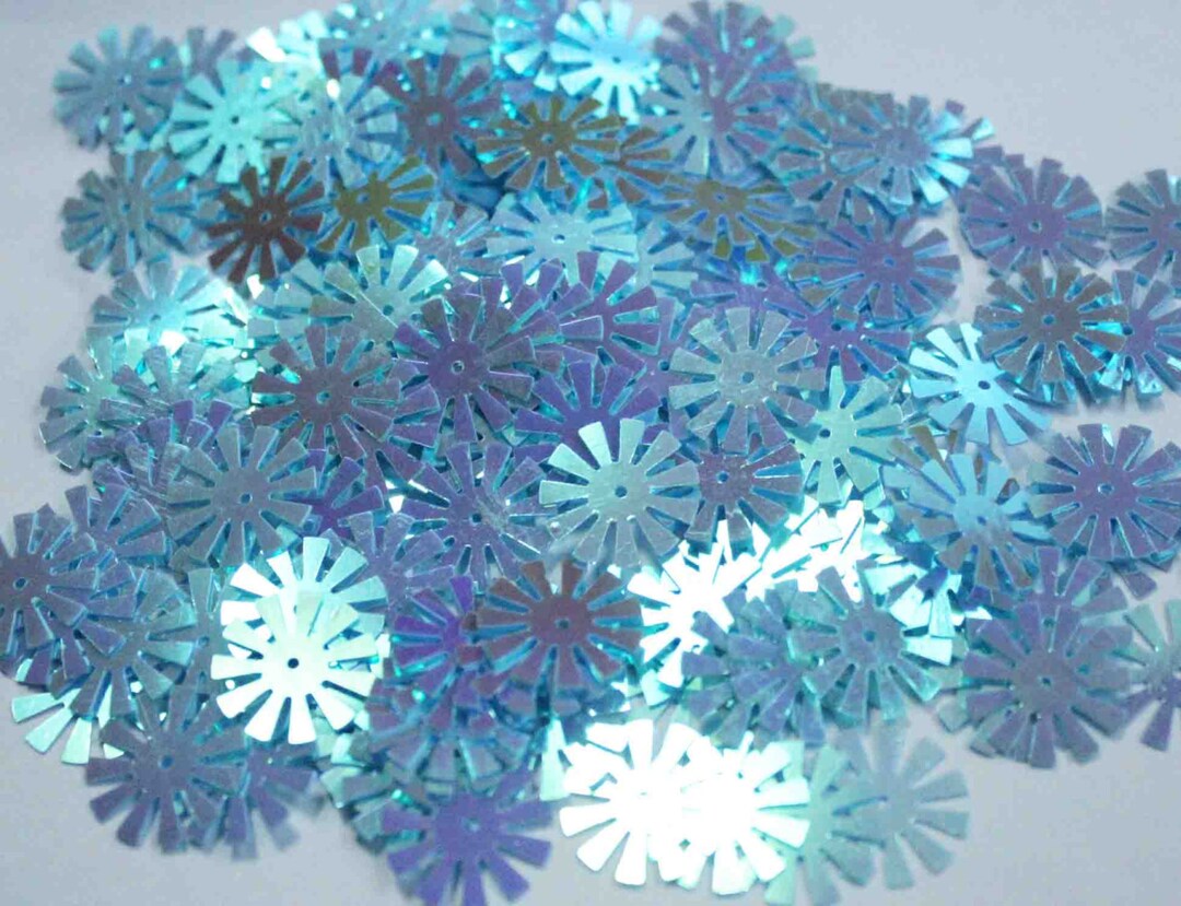 100 Blue Color Wheel Shape Sequins/kbrs136 - Etsy