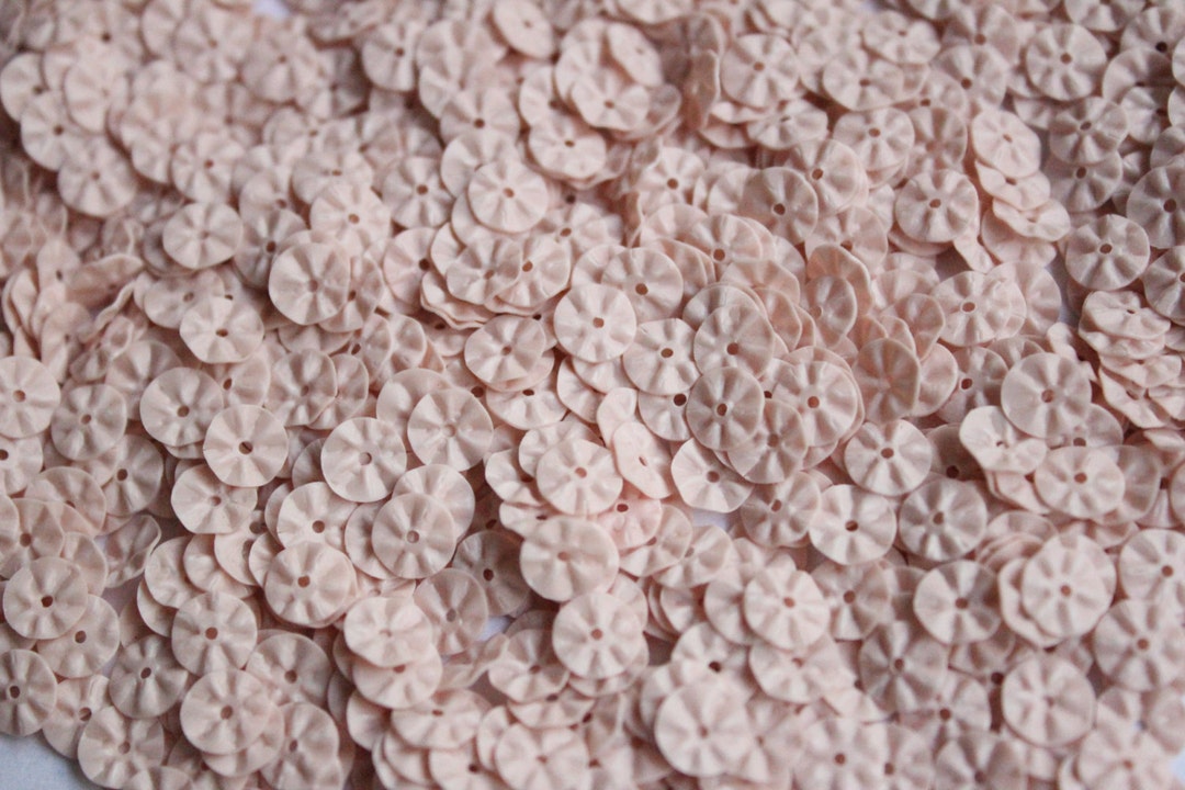 100 Skin Color Round Shape Sequins......crimpled Effect/kbrs131 - Etsy
