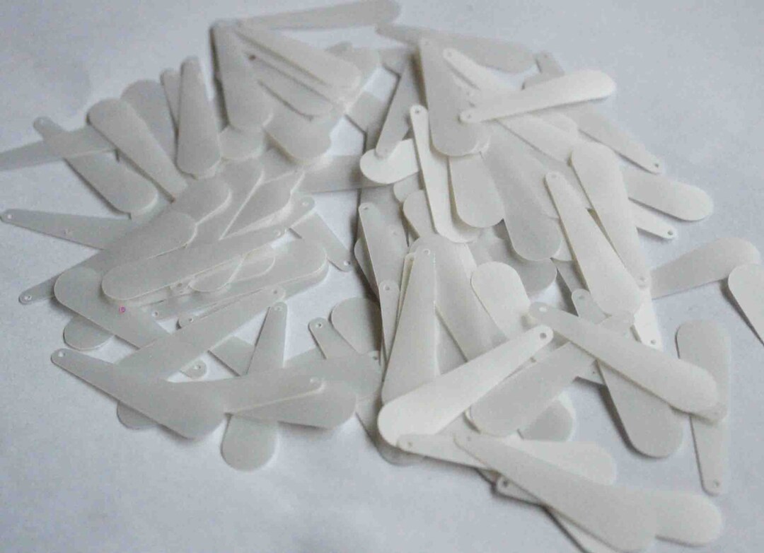 25 Tear Drop Shape/ Matte White Color Sequins/kbos375 - Etsy