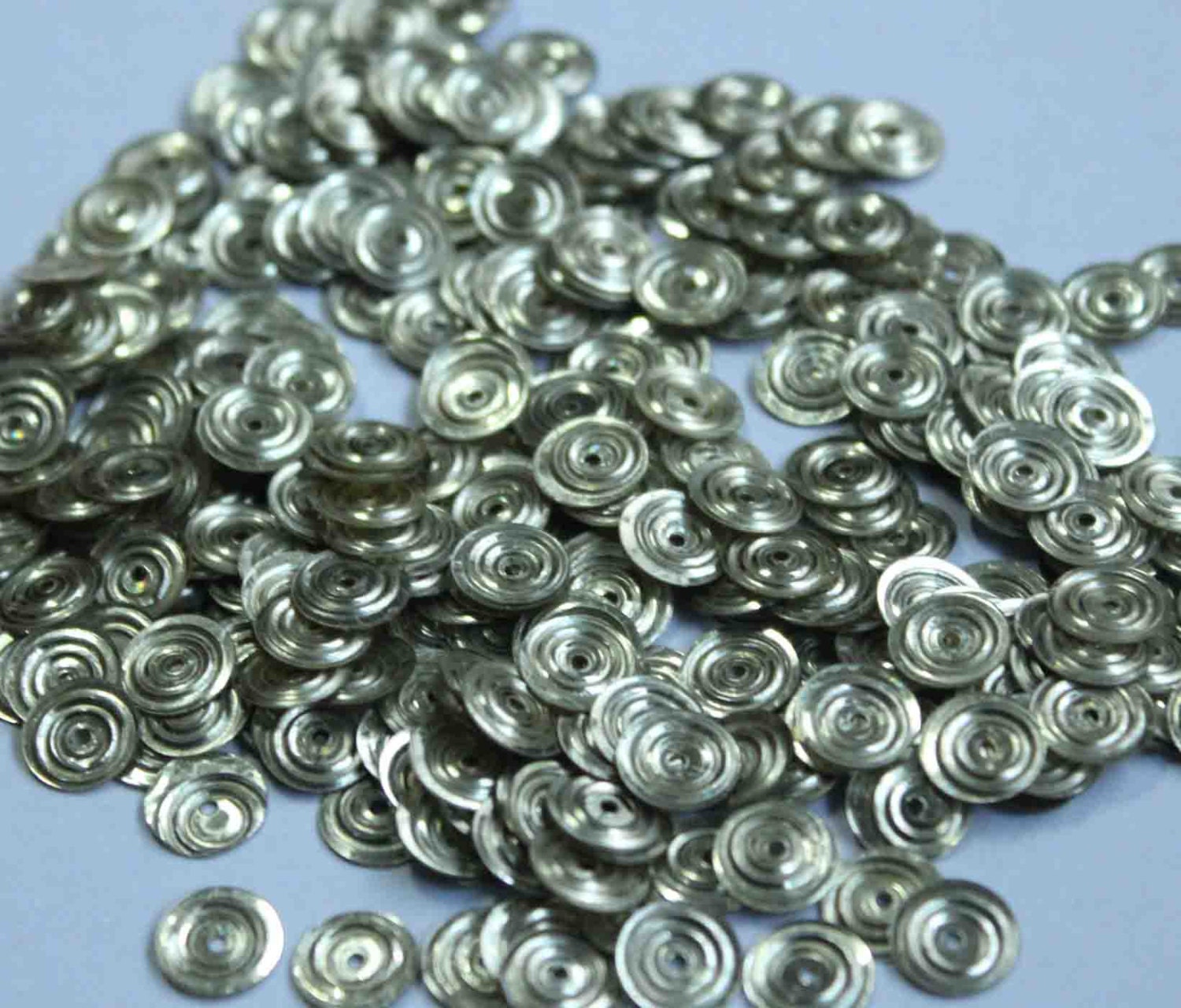 100 Metallic Silver/ Circle Texture / Round Sequins/kbrs121 - Etsy