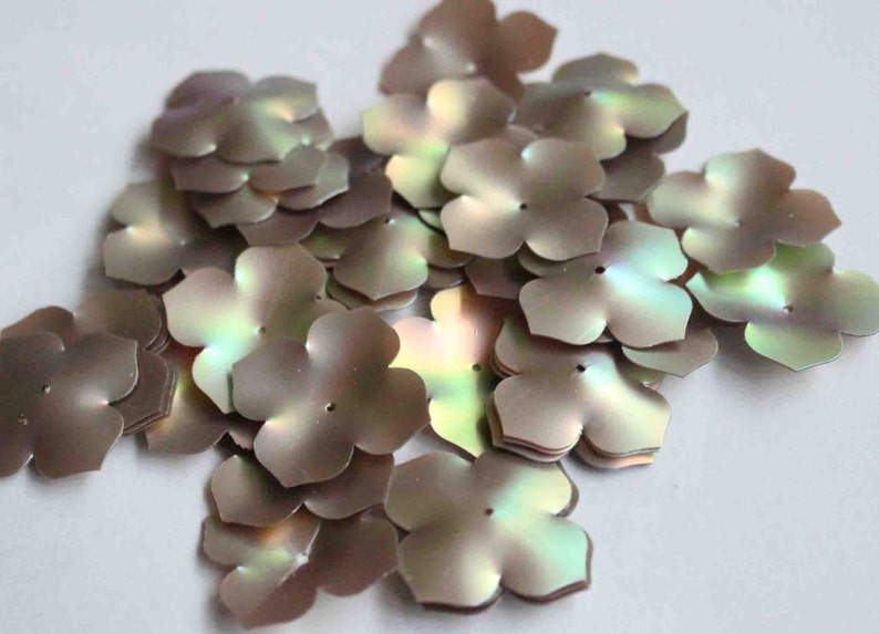 25 Pcs Rainbow Dull Metallic Color Flower Sequins/kbbf475 - Etsy
