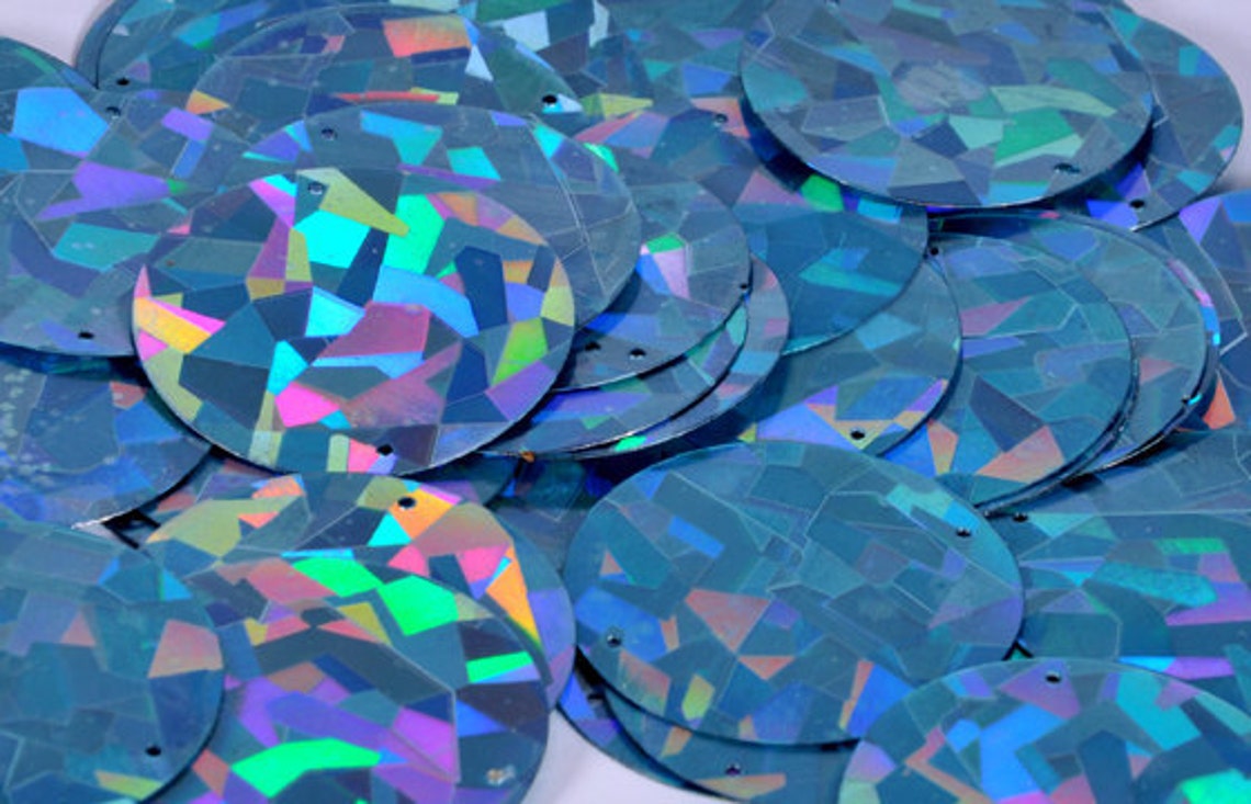 15 Sequins.......textured Metallic Blue Color/ KBRS041 - Etsy