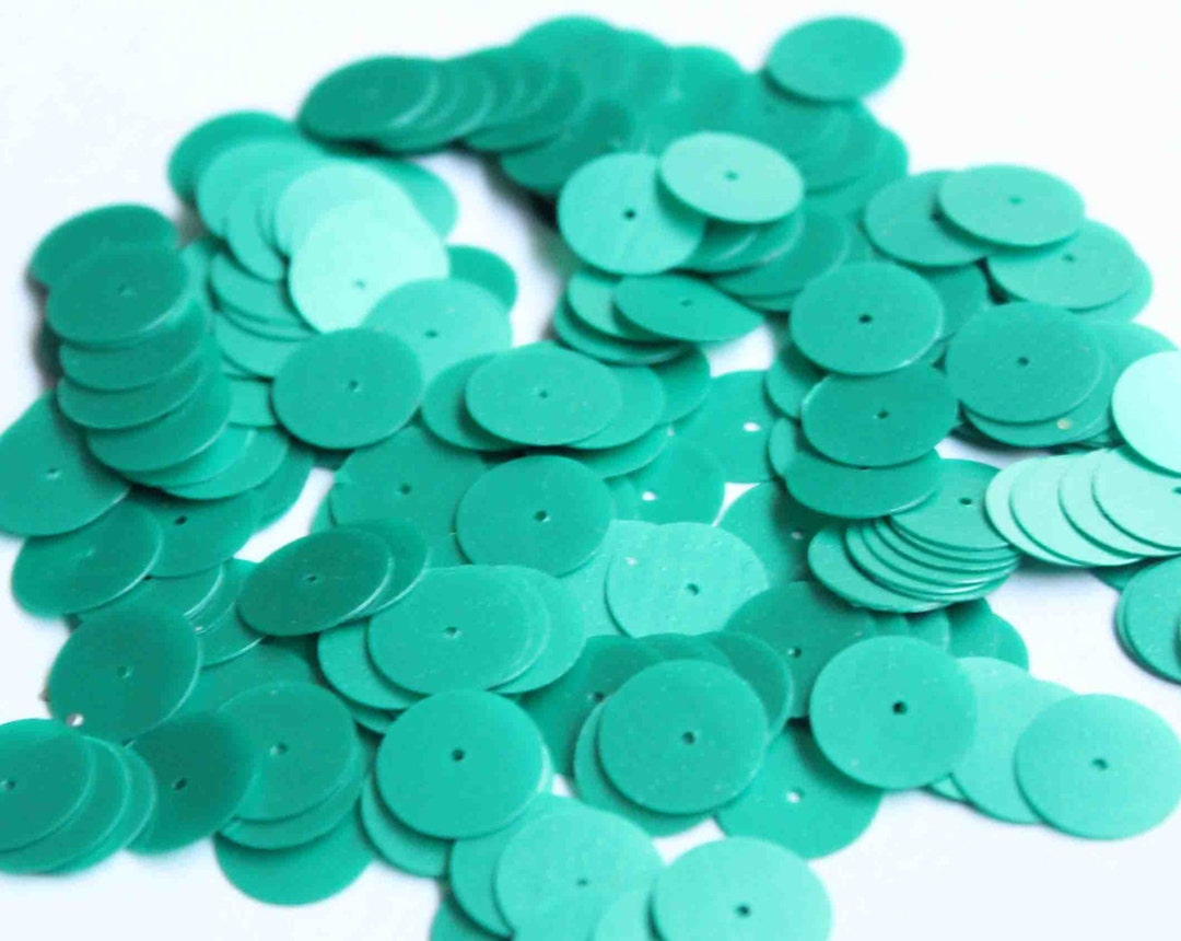75 Matte Green Color/ Round Sequins/kbrs140 - Etsy
