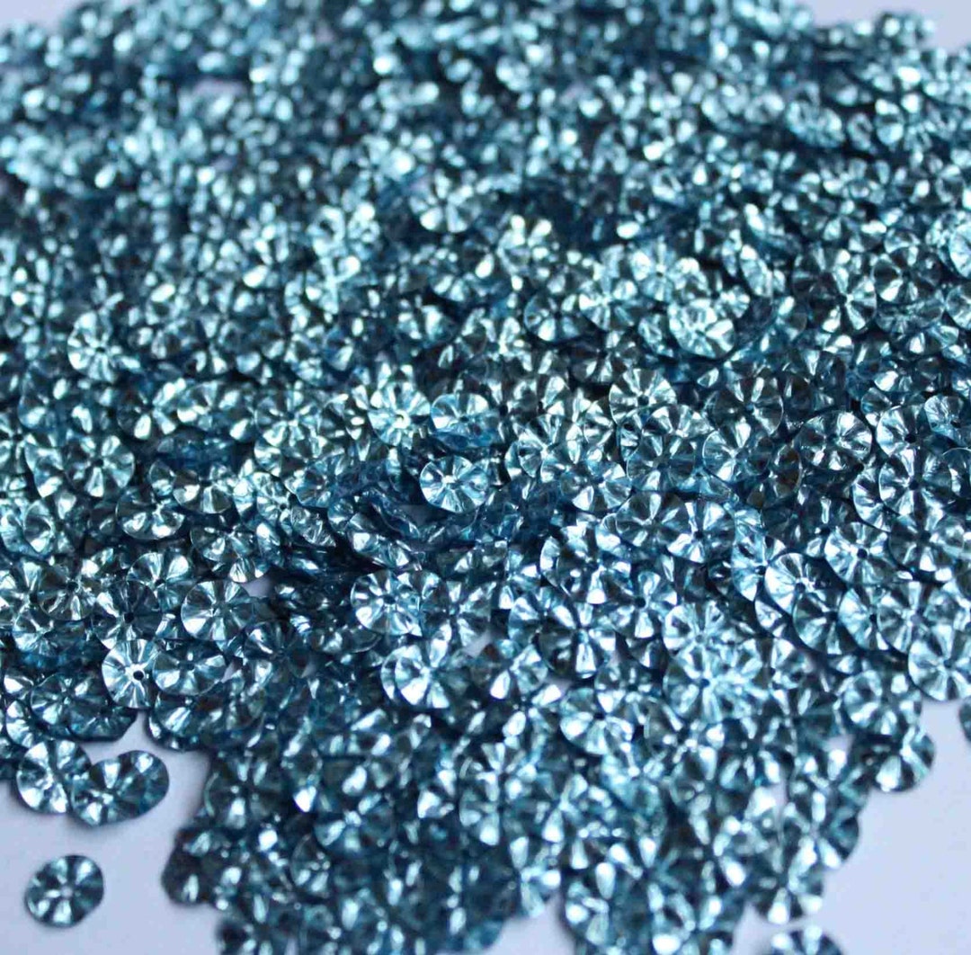 100 Metallic Blue Round Shape Sequins......crimpled Effect/ KBRS074 - Etsy