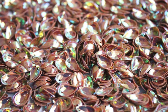 100 Rainbow Tear Drop Shape Sequins/kbos373 | Etsy