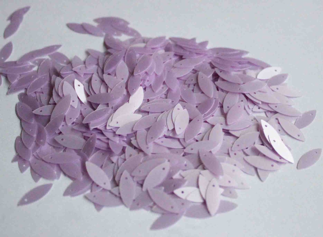 100 Matte Light Purple Color Petal/ Leaf Shape Sequins /KBIS226 - Etsy