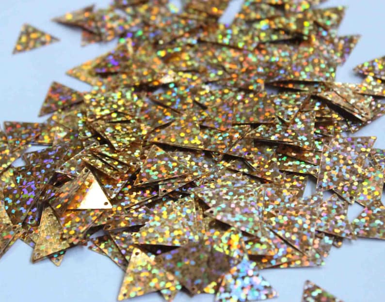 75 Metallic Copper Rainbow Effect Triangle Shape Sequins/kbts325 - Etsy