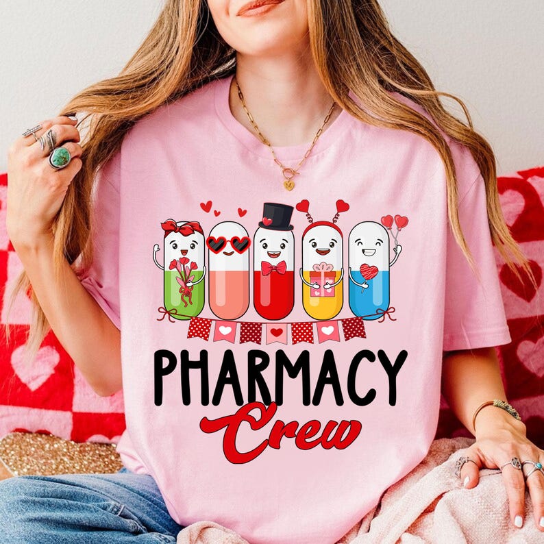 Valentine Pharmacy Crew Png, Retro Valentine Pharmacy Squad Png, Cupid ...
