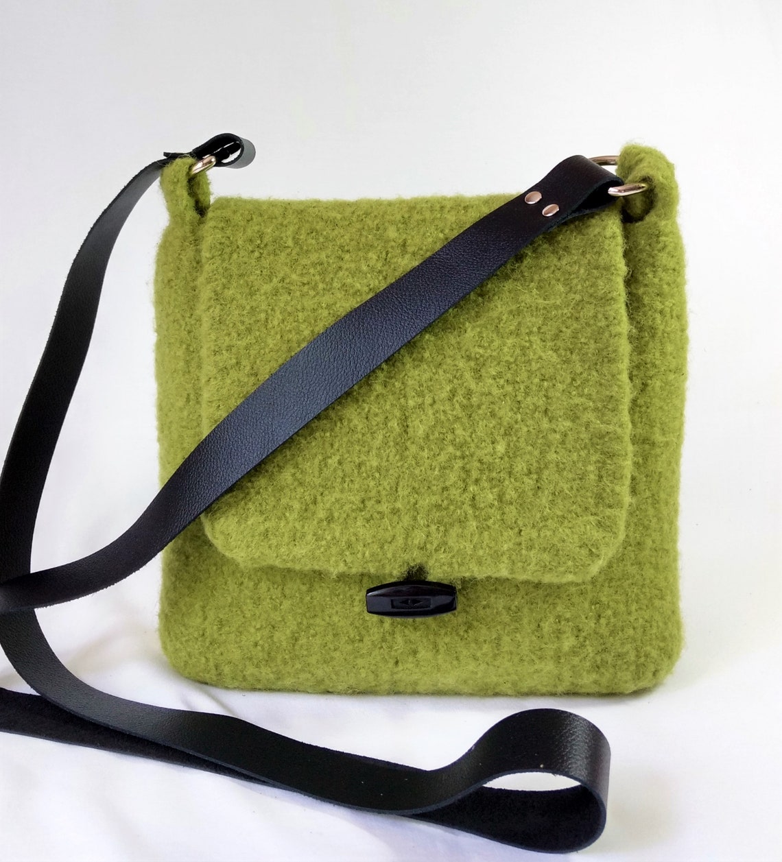 Felted Hipster Bags Knitting Pattern felted wool shoulder | Etsy