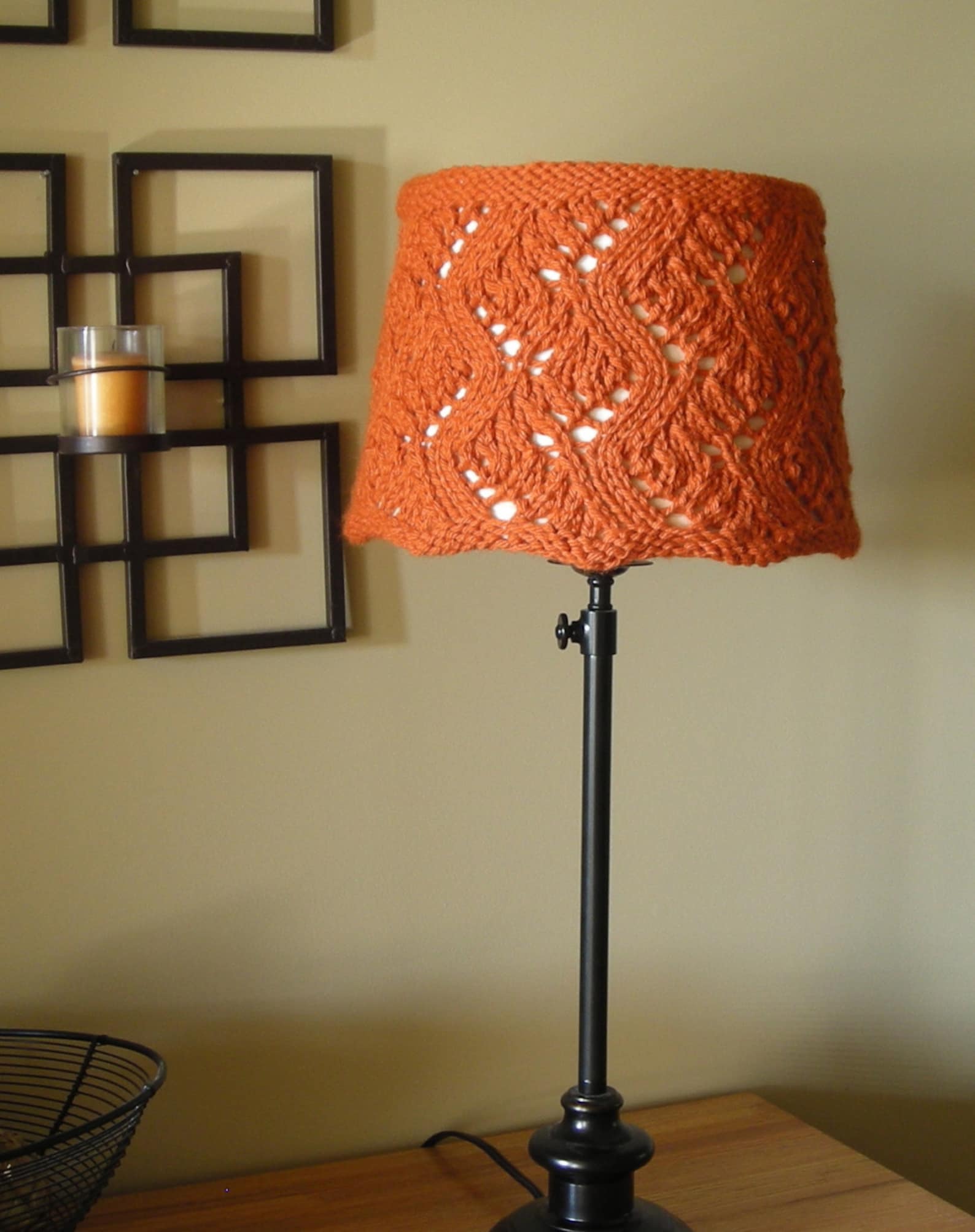 Lampshade Cover Knitting Pattern Crazy Lace Knit for Target | Etsy