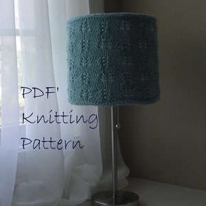 Lace Lampshade Cover Knitting Pattern PDF Gentle Swirls Lace Cozy for ...