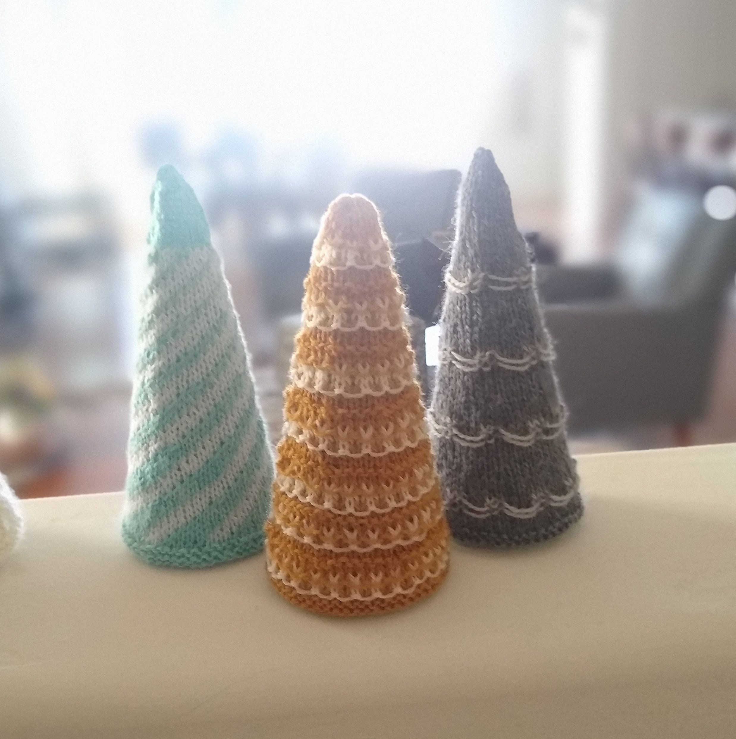 Christmas Knitting Patterns Knitted Trees Mini Christmas Tree - Etsy