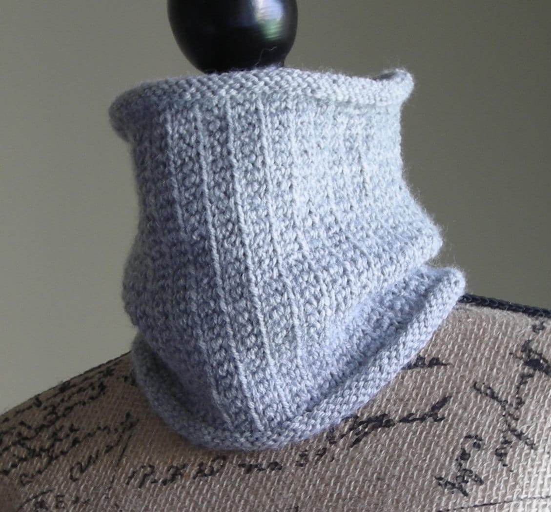 Knitting Pattern Cowl Neckwarmer Unisex Men Women Wicked Easy - Etsy