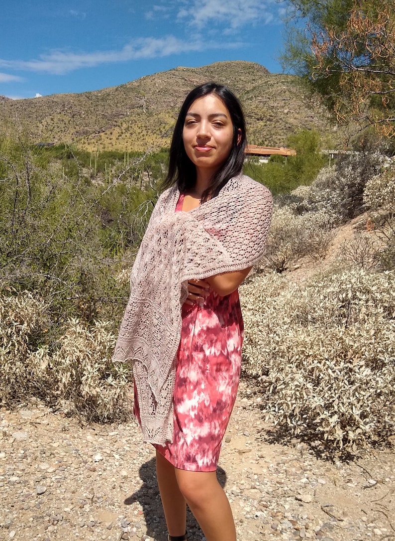 Knitting Pattern Easy Lace Rectangle Shawl Cowl Wrap Scarf | Etsy