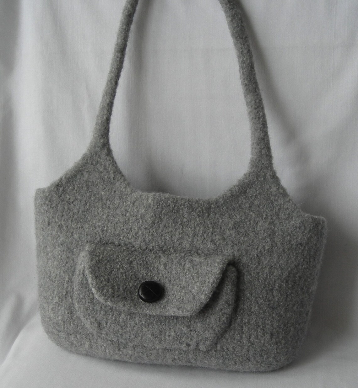Felted Wool Bag Knitting Pattern Handbag Purse Shoulder Bag - Etsy
