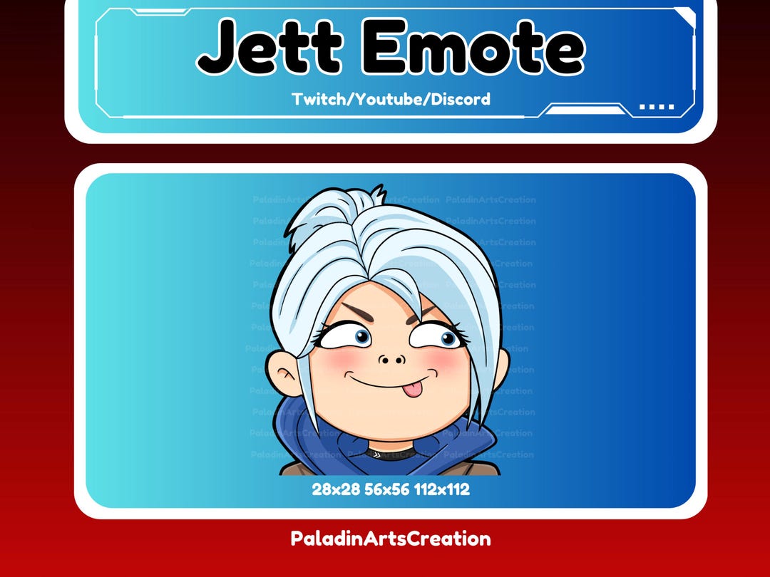 Cute Jett Valorant Emote Funny Face Unique Expressions for Professional ...