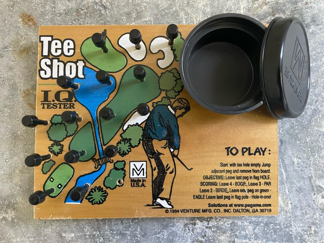 Golf Peg Game Original IQ Tester - Etsy