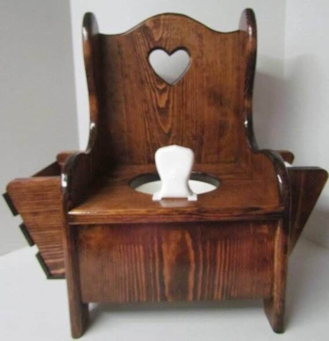 Handmade Wooden Potty Chair: Personalized Child's Potty With TP Holder ...