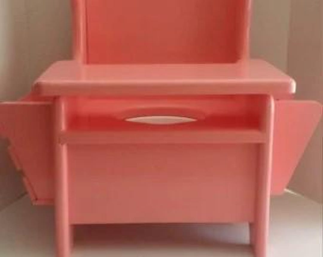 Wooden Potty Chair With Tp Holder, Magazine Rack, Detachable Tray ...