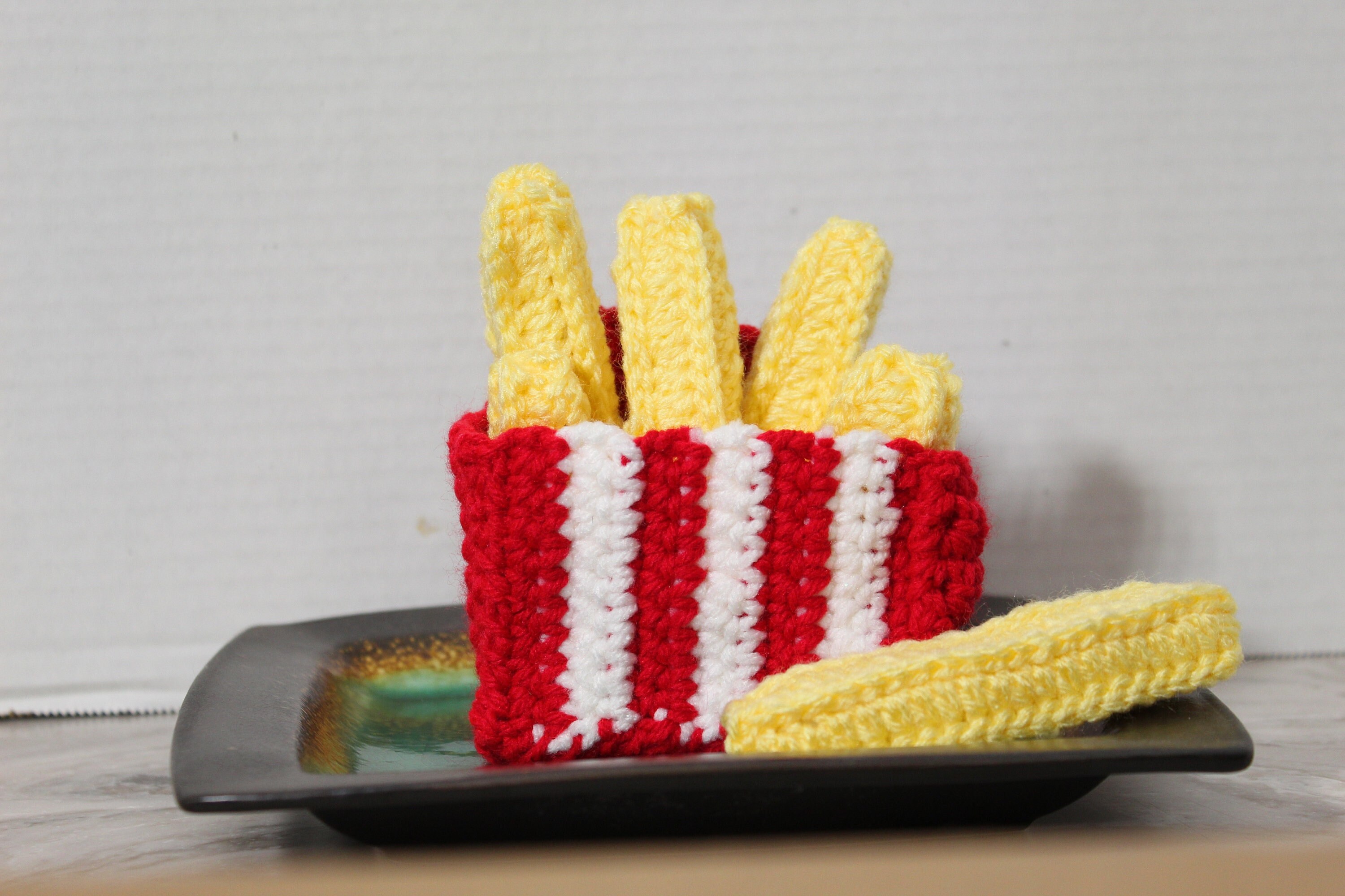 French Fries, Crochet Play Food, French Fries Play Food, Fast Food Play ...