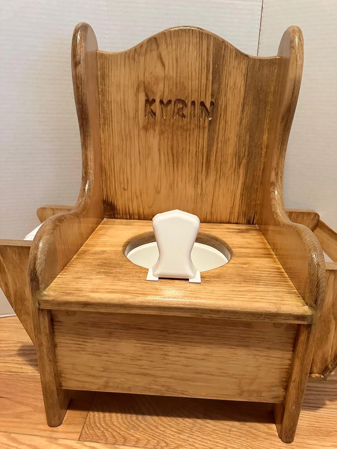 Wooden Potty Chair With Tp Holder and Magazine Rack, Special Needs ...