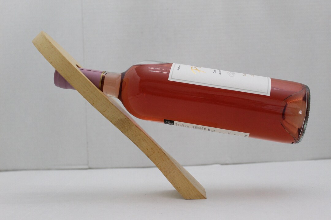 Balancing Act Wine Holder, Balancing Wine Holder, Wooden Wine Holder ...