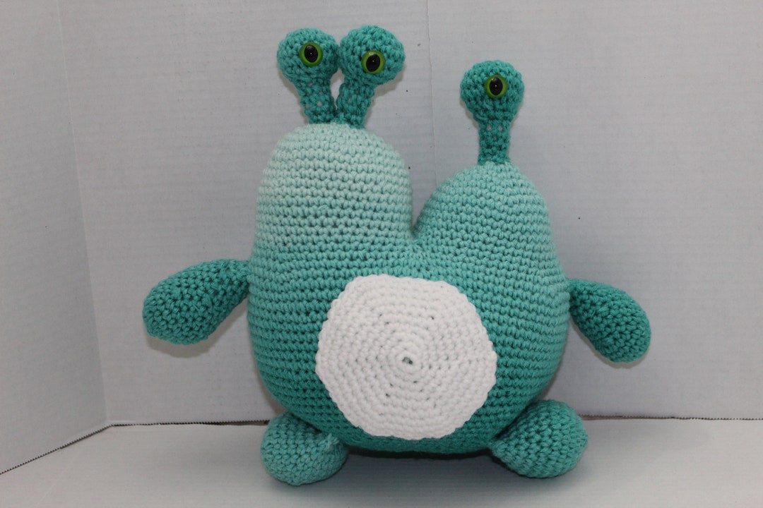 3 Stalk Eye Stuffed Monster, Space Creature, Amigurumi Cute Crochet ...