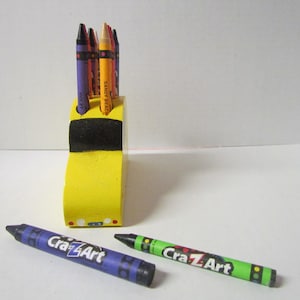 Car Crayon Holder, Volkswagen Beetle, Wooden Crayon Holder, Car Toy ...