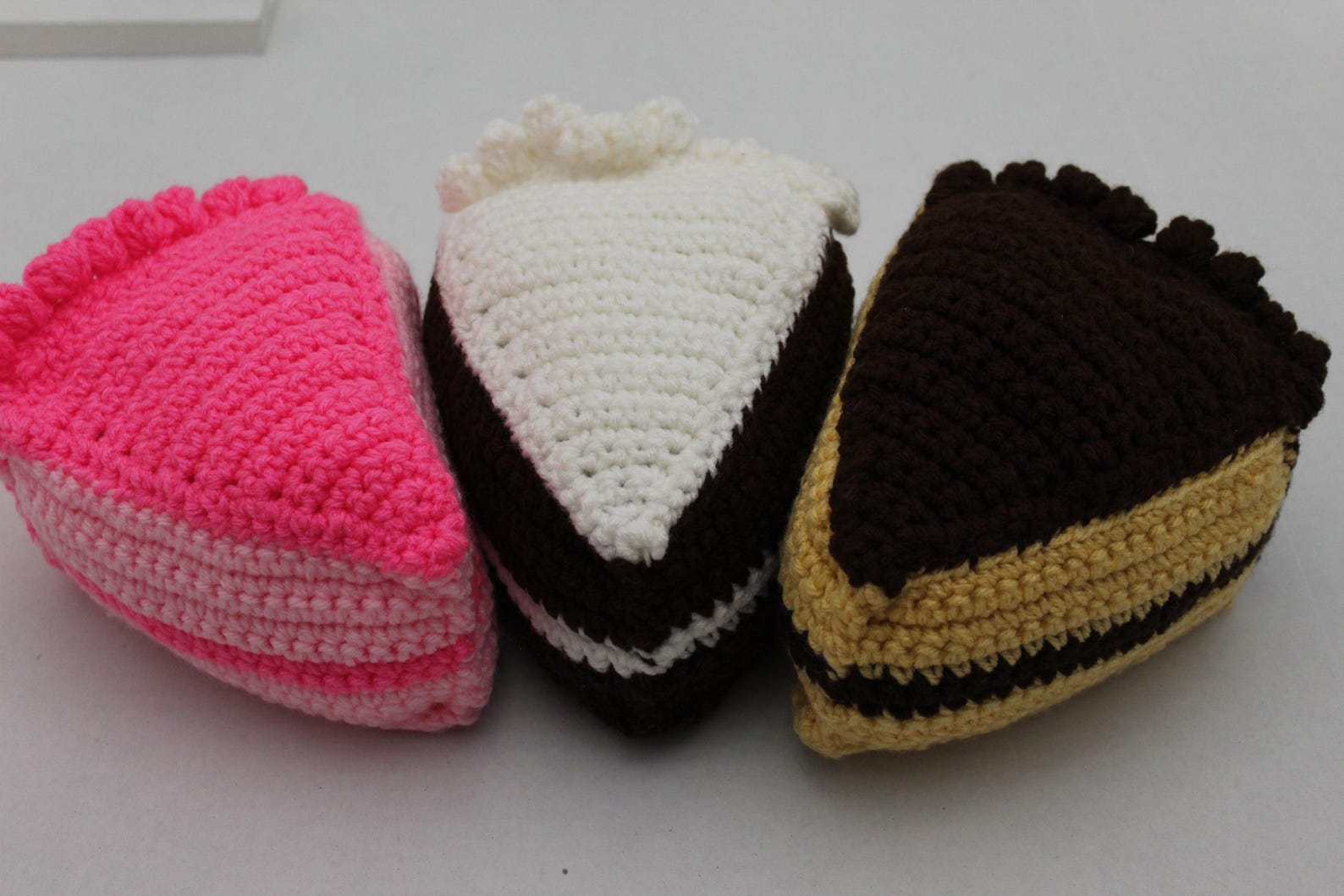 Crochet Cake Slice: Pretend Play Food, Handmade Toy - Etsy