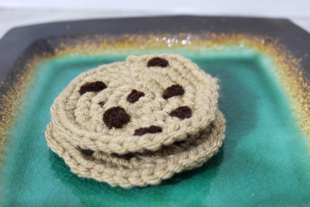Chocolate Chip Cookie Play Food, Cookie Play Food, Cookie, Crochet ...