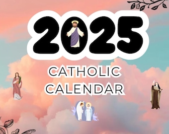 2025 Printable Catholic Monthly Calendar | Liturgical Calendar With ...