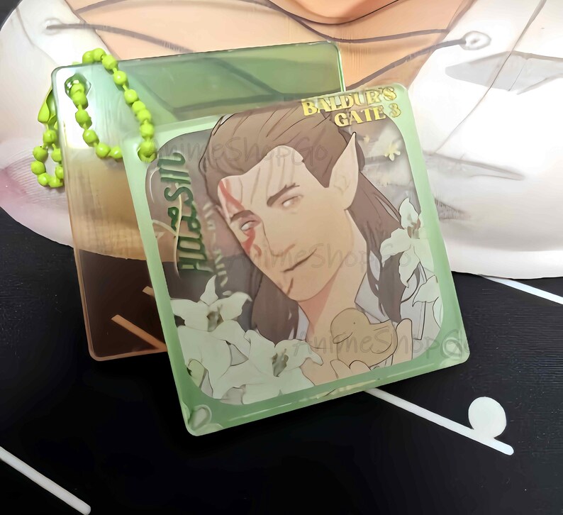 Baldur's Gate 3 Gale Astarion Halsin, Gift-themed Dual Acrylic Keychain ...