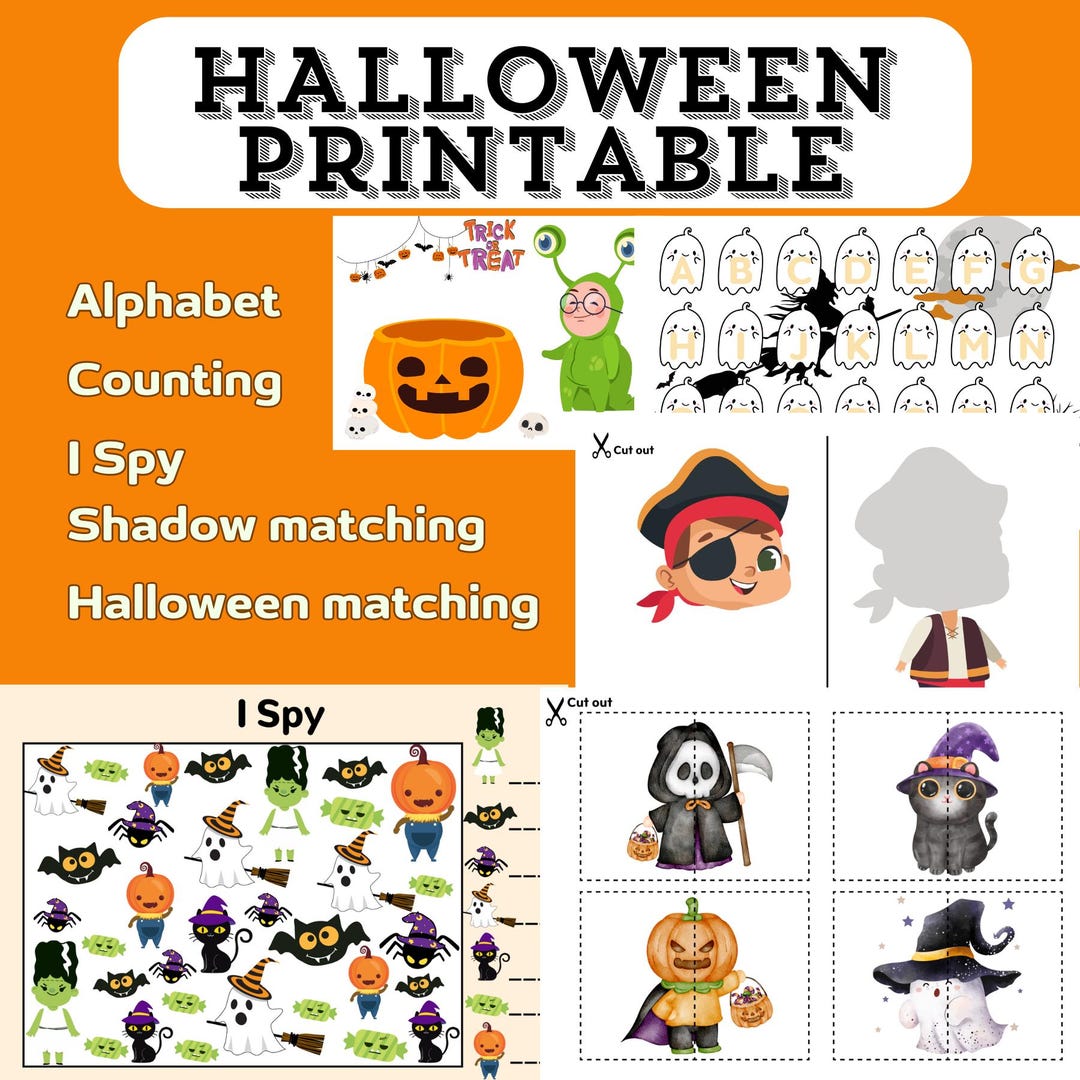 Halloween Preschool Activities, Toddler Learning, Halloween Printable ...
