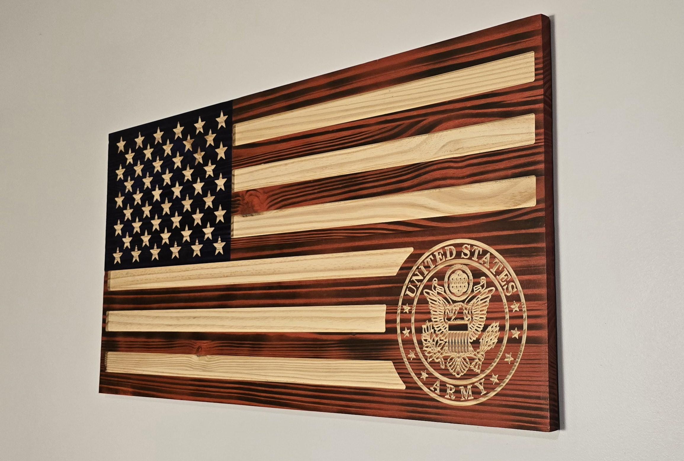 Custom Wood American Flags - Etsy