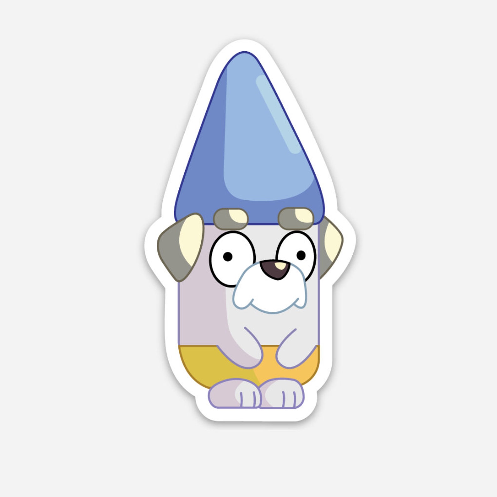 Bluey Jeremy Garden Gnome Sticker Decal - Etsy