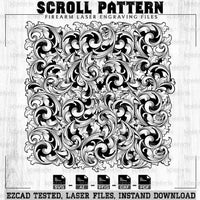 S&W Scroll Work Handcuff Laser Engraving Design, Scroll Files, Handcuff ...